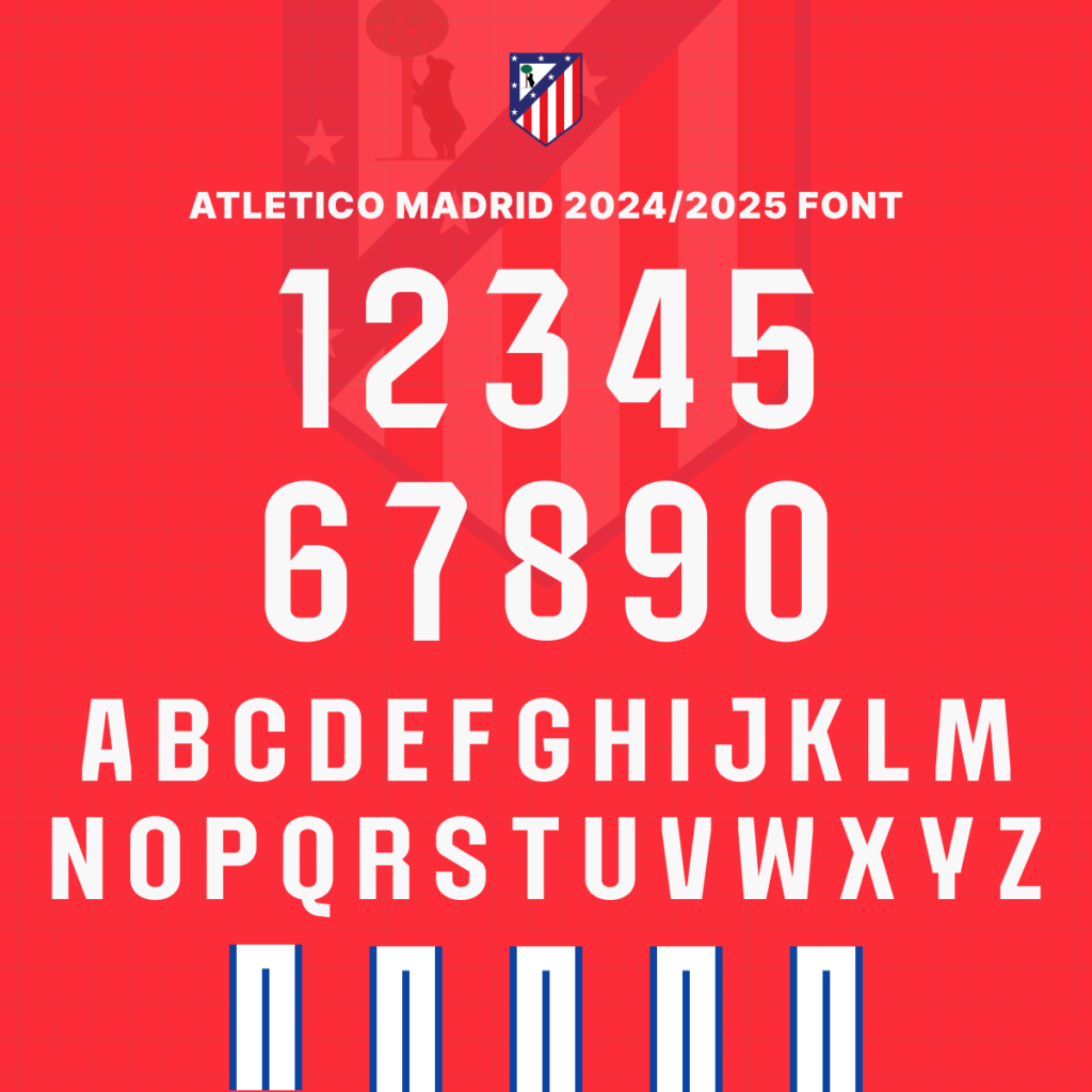 REAL MADRID 2024/2025 FONT - High Quality Font Jersey