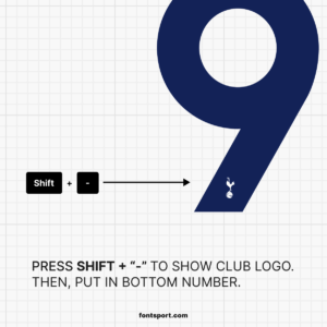 TOTTENHAM HOTSPUR 2024/2025 FONT - High Quality Font