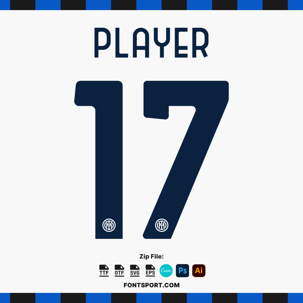 INTER MILAN 2024/2025 FONT - High Quality Font Jersey