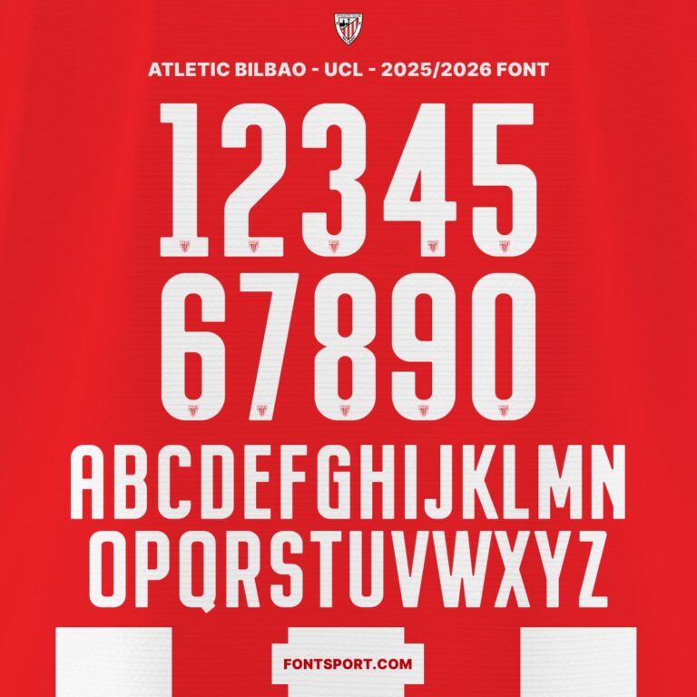 LA Liga - FONT SPORT | Download Fonts for Football Jersey Top League Teams